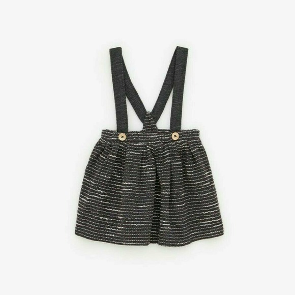 Zara | Bottoms | Zara Textured Weave Suspender Skirt 824m | Poshmark